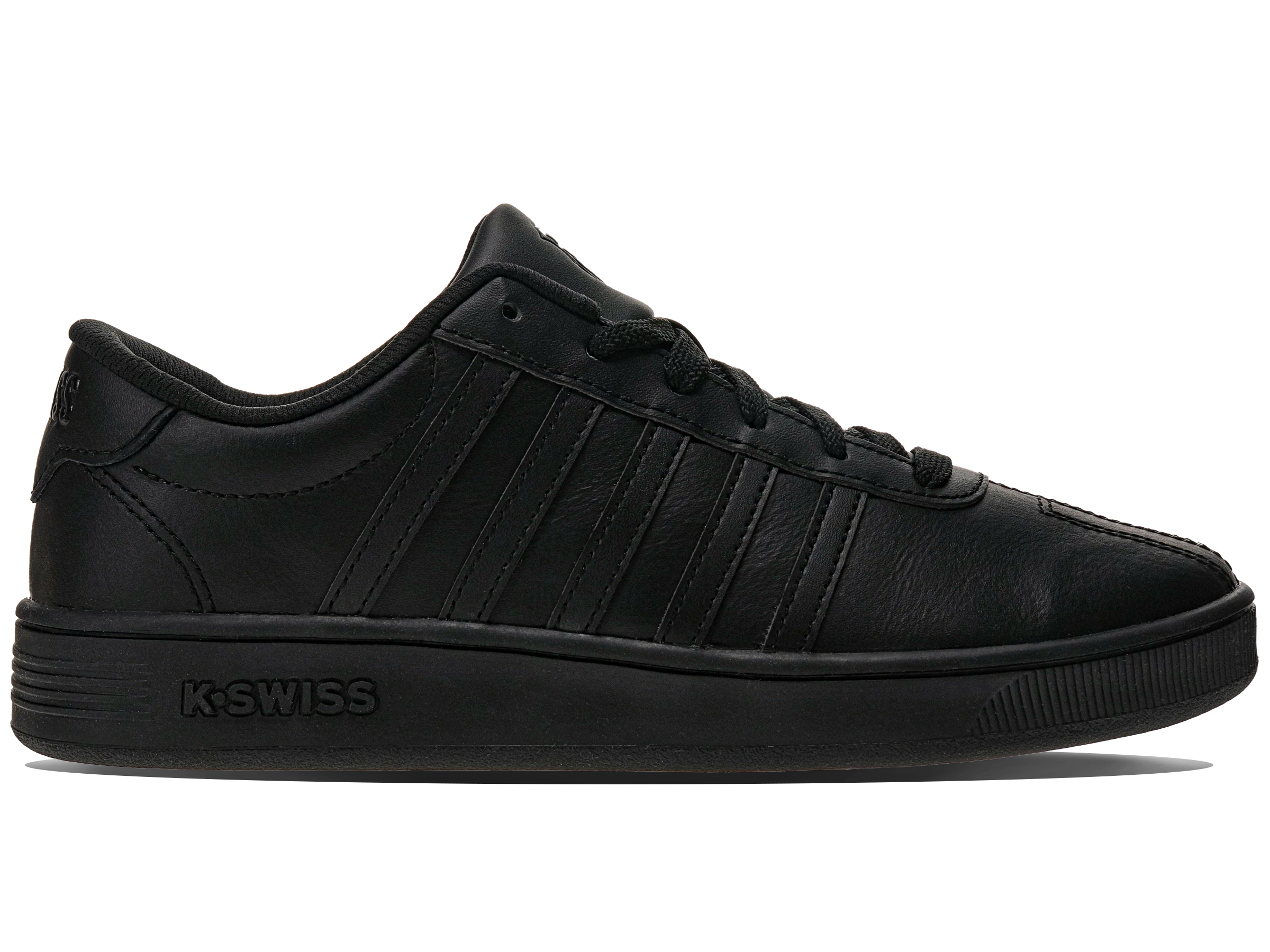 Black leather k swiss store